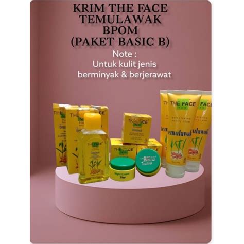 Jual KRIM THE FACE TEMULAWAK BPOM PAKET BASIC B Shopee Indonesia