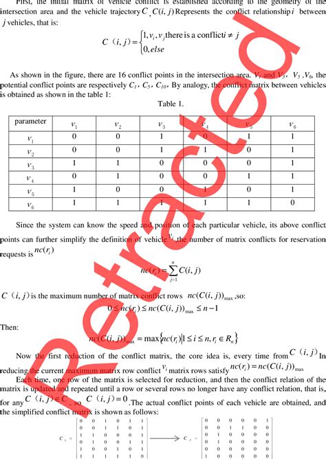 Table 1 From Retraction Retraction Intelligent Traffic Strategy Based On 5g Auto Autonomous