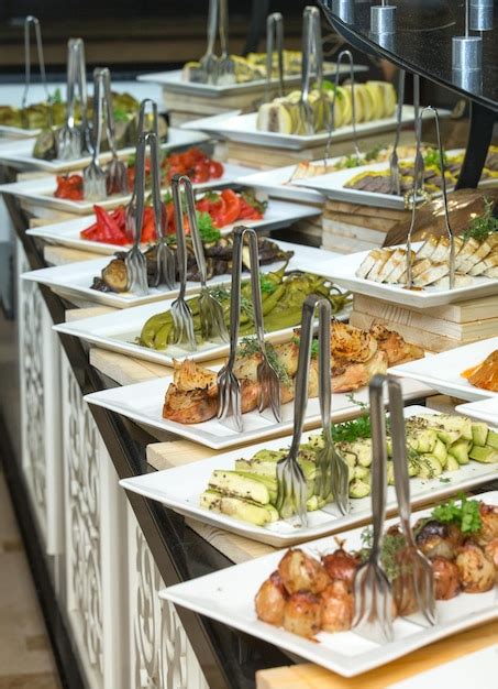 Premium Photo Tray Of Assorted Food For Salad Buffet