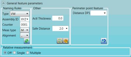 Completing The General Feature Parameters Group For An Audi Feature