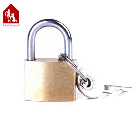 Davidsource Tiny Copper Padlock Cuffs Collar Gag Lock Restraint Bondage Brass Ring Latch Sex
