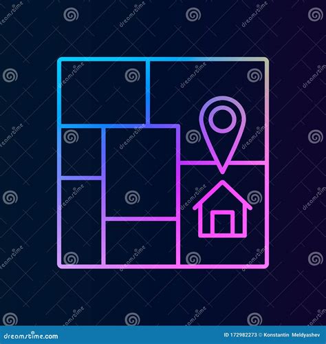 House Location Map Nolan Icon Simple Thin Line Outline Vector Of Real Estateicons For Ui And