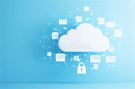 Cloud Data Security Measures Digital Space Infographic Modern