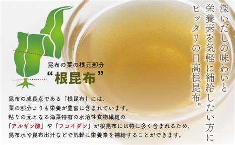 北海道名産 日高昆布根昆布 50g×10p 32 1112 北海道浦河町 セゾンのふるさと納税