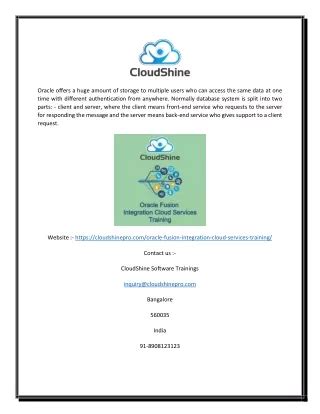 PPT Simplified ERP Integration With Oracle Integration Oracle Cloud Consultant PowerPoint