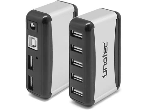 Hub Usb Hub Usb Con 7 Puertos Torre Alimentadounotec Negro Mediamarkt