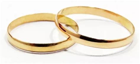 Par Alianzas Oro 18k Anillos 1 5 Grs El Par Compromiso Boda