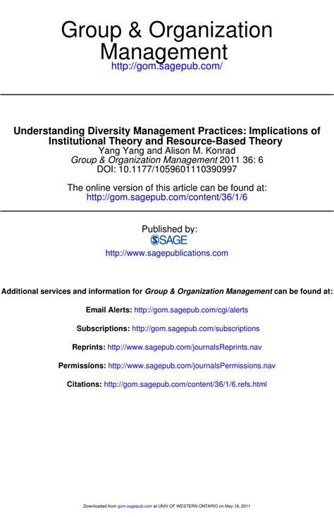 PDF Understanding Diversity Management Practices Implications Of