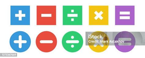 계산기 아이콘 세트입니다 수학 기호 컬렉션 수학 색상 기호 수학에 대한 스톡 벡터 아트 및 기타 이미지 수학 개체 그룹 건강관리와 의술 Istock