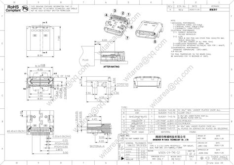 Professional High Current Usb Type C Socket Connectors 24pin Heavy