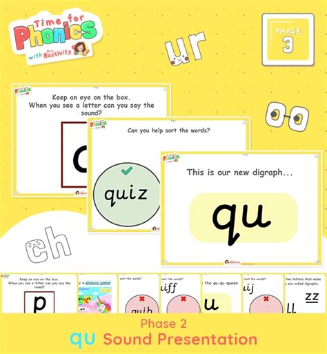 Phase 3 Phonics Lesson Presentation Qu Sound Phase 3 Phonics Resources
