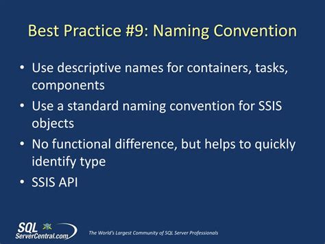 Ppt Top 10 Ssis Best Practices Powerpoint Presentation Free Download Id1503681