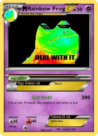 Pok Mon Rainbow Frog Get Rekt My Pokemon Card