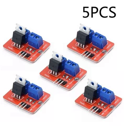 5 X Módulo Mosfet Irf 520 Pic Arduino Raspberry Esp8266 Mebuscar Brasil