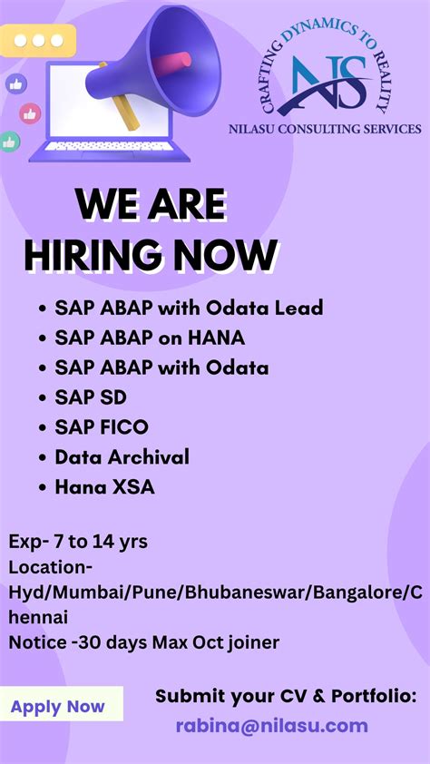 Rabina Nunisa On Linkedin Connections Hiringnow Sapsd