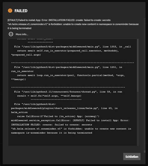 install issue zoneminder on truenas scale truenas community