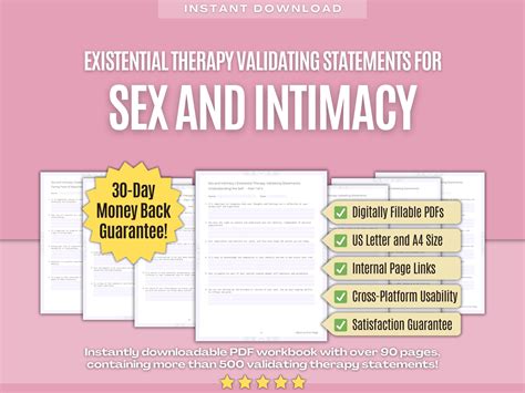 Sex And Intimacy Existential Therapy Validating Statements Workbook Karlstein Publishing