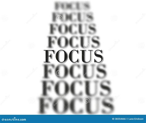 Staying In Focus Royalty Free Stock Image Image 38354666