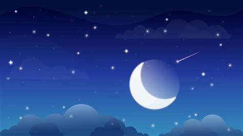 Planeta En El Espacio Cielo Estrellado Luna En El Cielo Nocturno