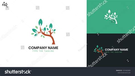 Abstract Tree Shape Logo All Elements Stock Vector Royalty Free 1537463009 Shutterstock