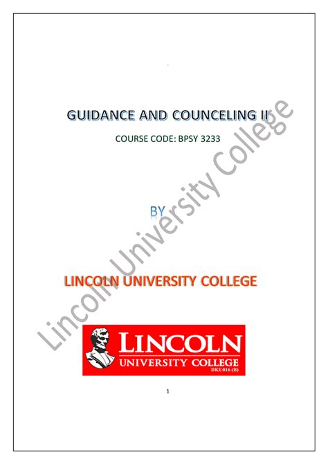 Day 07 Lec Notes Course Code Bpsy Topic 7 Fundamental Counselling