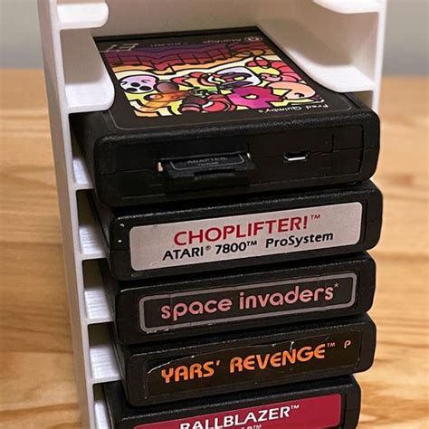Stl File Atari 7800 10x Cartridge Storage 🎲 ・3d Printer Model To