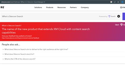 Sitecore Search For Marketing