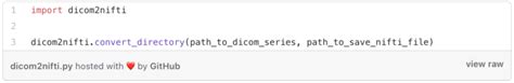 how to convert a dicom series into one nifti file python pycad