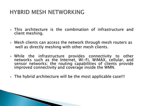 Heterogeneous Mesh Network Ad Hoc Pptx Computer Networking Computing