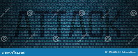 Abstract Technology Binary Code Backgrounddigital Binary Data And Secure Data Concept With