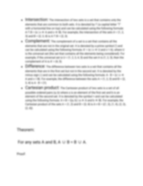 Solution Mathematics Set Theory Notes Defexamples Symbols Formulas