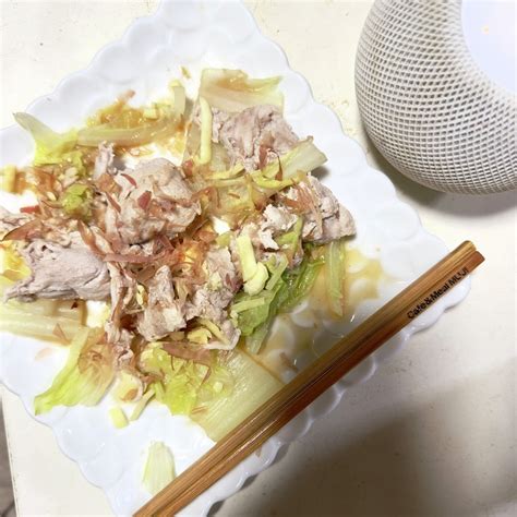 簡単！豚しゃぶのチーズとかつお節のせ♪ By なおあき1981 【クックパッド】 簡単おいしいみんなのレシピが395万品