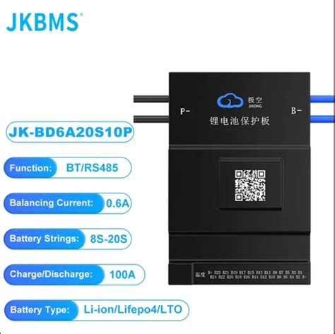 Jk Bms 8s To 20s 100a With Active Balancer 06a Lifepo4 L Ion Battery