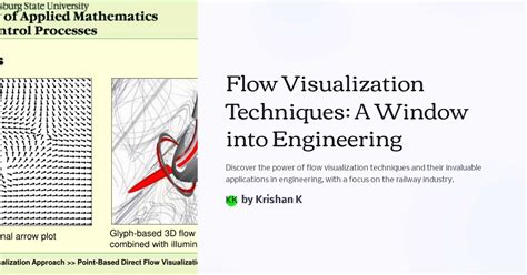 Flow Visualization Techniques A Window Into Engineering