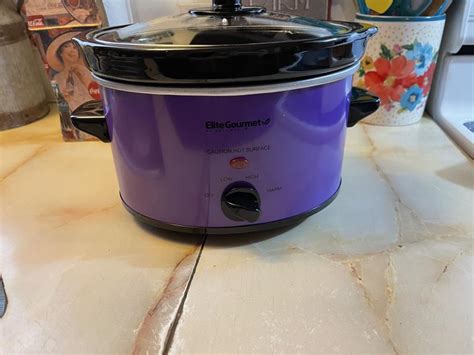 Elite Gourmet Electric Control 2 Qt Oval Slow Cooker Silver Model Mst