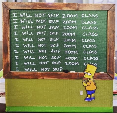 Bart Simpson Chalkboard Quotes