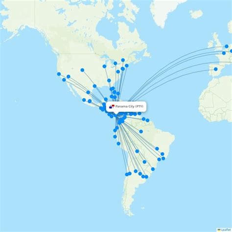 Panama City Pty Flight Routes And Destinations Flight Routes