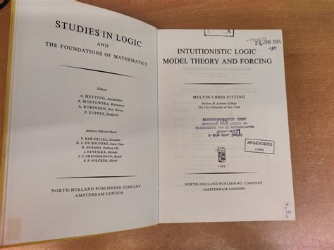 Intuitionistic Logic Model Theory And Forcing By Fitting M C Fair