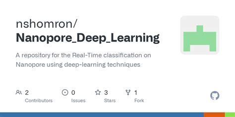 Github Nshomron Nanopore Deep Learning A Repository For The Real Time Classification On