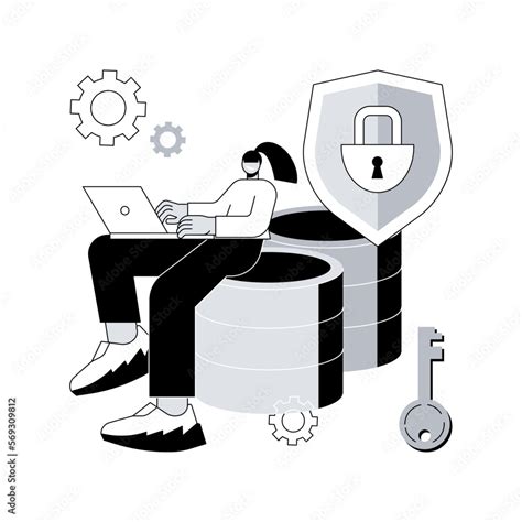 Cyber Security Data Protection Abstract Concept Vector Illustration Data Privacy Regulation