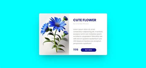 Created A Cute Flower Product Card With Html And Css Charles Phruno
