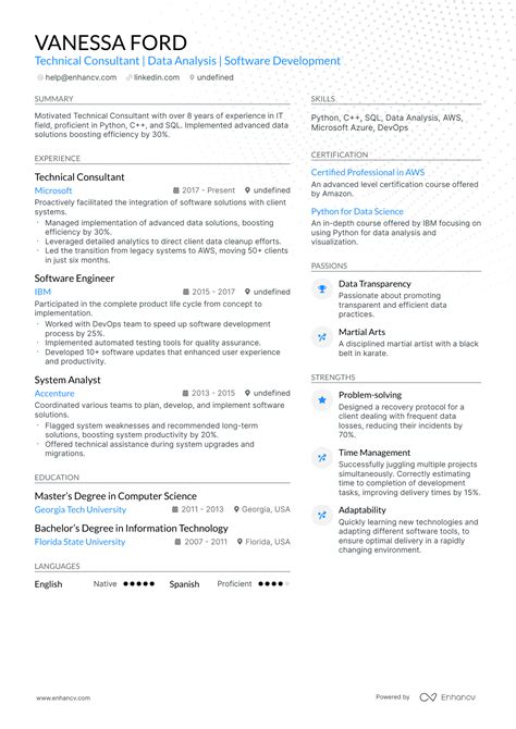 10 Technical Consultant Resume Examples Templates And Guide For 2025