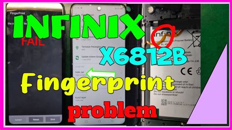 Infinix X B Finger Print Problem Youtube
