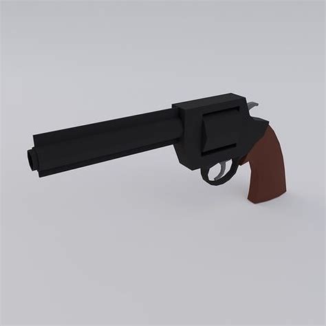 3d Model Colt Python Revolver Vr Ar Low Poly Cgtrader