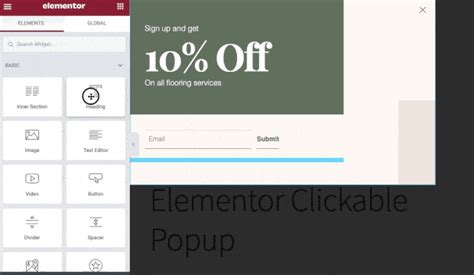 How To Make A Popup Open On A Button Click With Elementor
