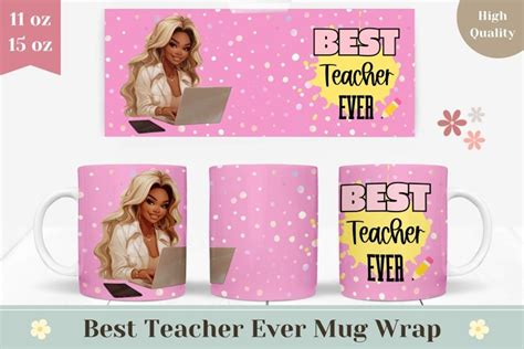 Best Teacher Mug Sublimation Design