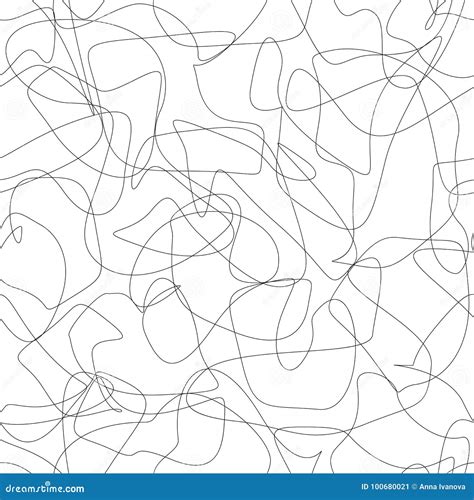 Smooth Crossed Lines Seamless Pattern Stock Vector Illustration Of Graphic Loop 100680021