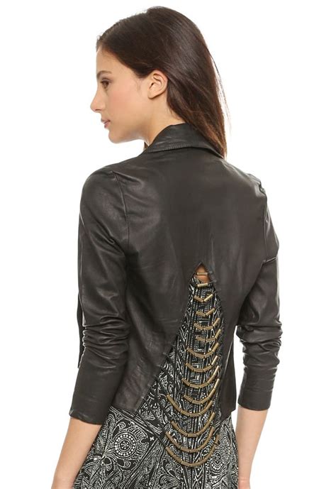 Идеи для кожаных жакетов подборка Clothes Pu Leather Jacket Black