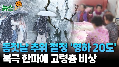 뉴스쏙 한반도 뒤덮은 북극 한파 계속체감 영하 21도 서해안·제주도 폭설 연합뉴스tv Yonhapnewstv