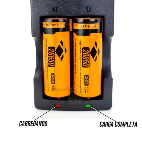 Carregador Duplo Bateria Bivolt V V USB